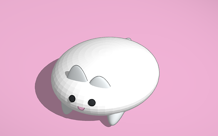 3D design Cute Kitty - Tinkercad