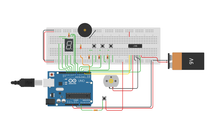 Circuit design Elevator Project - Tinkercad