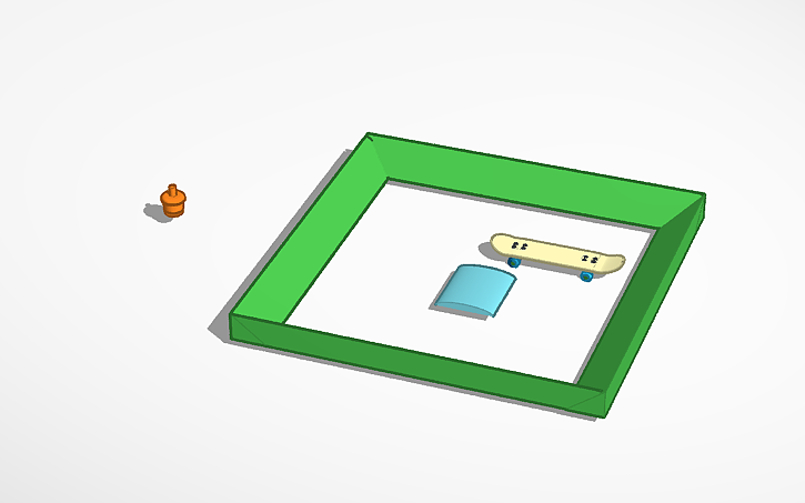 3D design Copy of Skateboard & Skatepark Challenge - Tinkercad