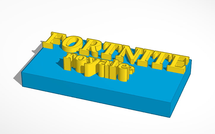 3D design FORTNITE - Tinkercad