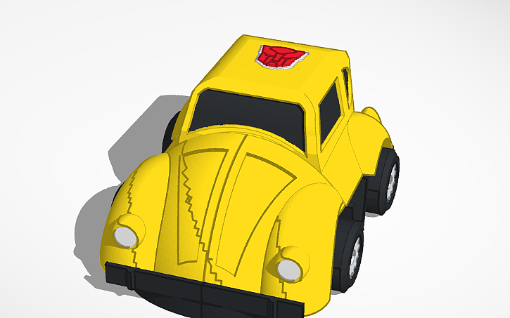 3D design Transforming G1 Bumblebee toy (sim lab) - Tinkercad
