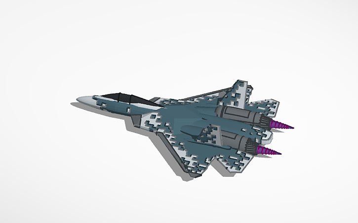 3D design SU-57 {Sukhoi} - Tinkercad