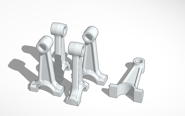 3D design connecting rod - Tinkercad
