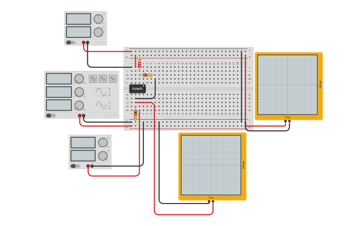 Circuit design Closed Loop Non-Inverting Op-Amp_Mohammad Alvarel Heykel Ilyas - Tinkercad