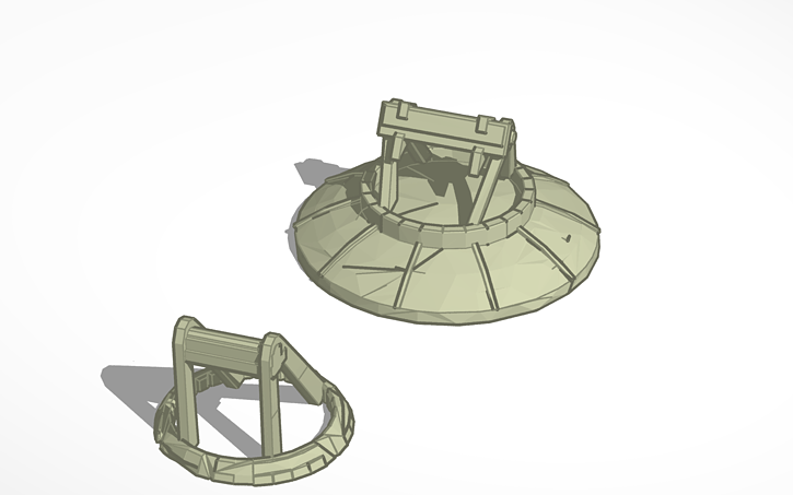 3D design Mfalcon Dish - Tinkercad