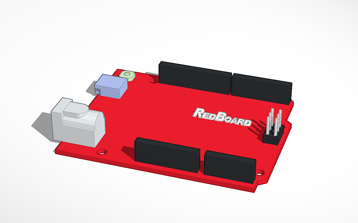 3D design Sparkfun RedBoard (Arduino Uno) - Tinkercad