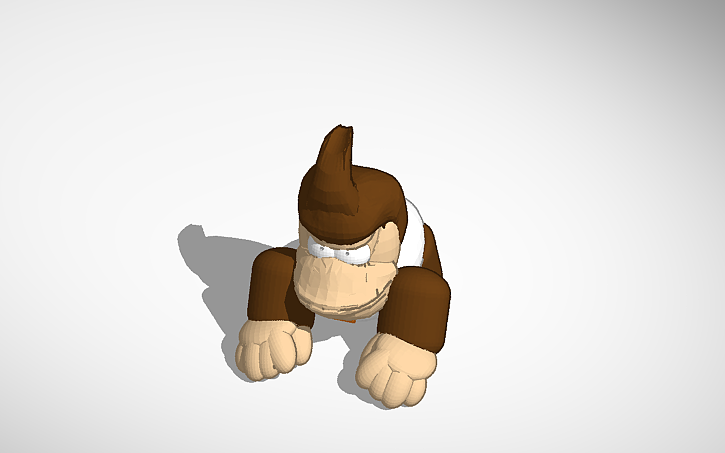 3D design Donkey Kong Jr - Tinkercad