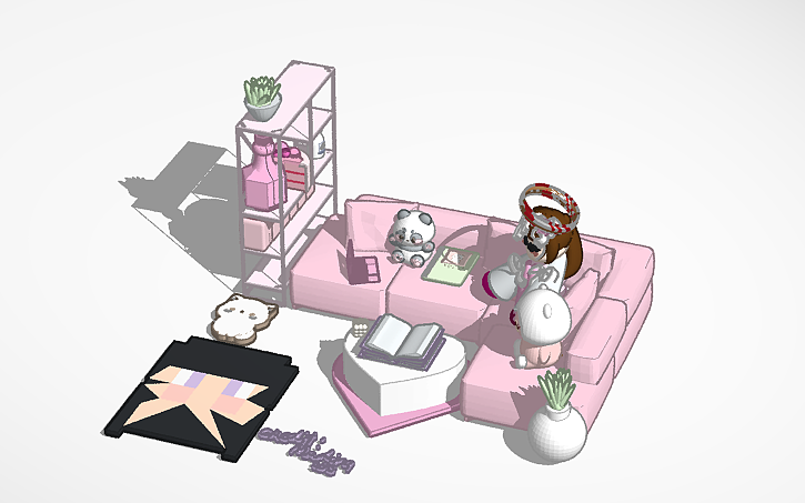 3D design CHIBI girl 3 - Tinkercad