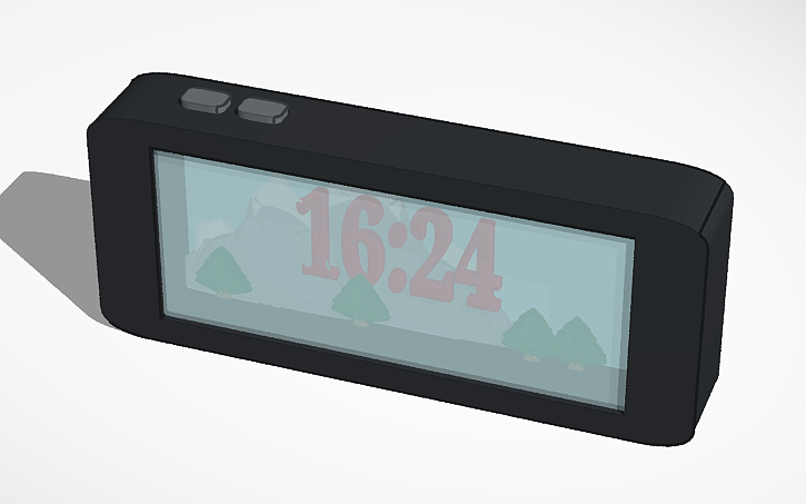 3D design Digital Clock - Tinkercad