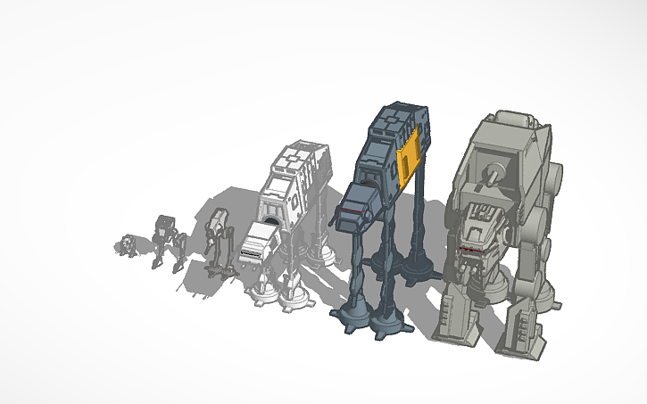 3D design Imperial/First Order WALKERS (Star Wars) - Tinkercad