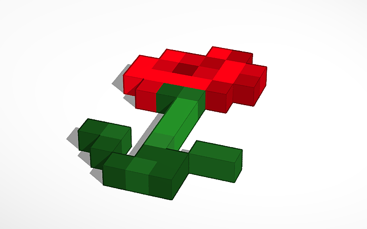 3D design Minecraft Poppy - Tinkercad