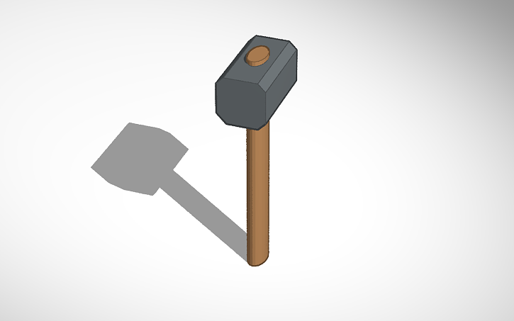 3D design sledge hamer - Tinkercad