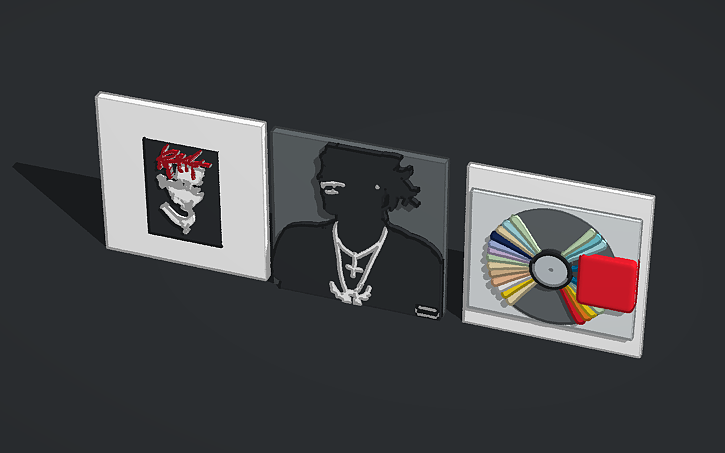 3D design album covers - Tinkercad