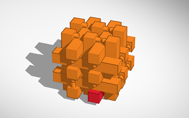 3D design 18 piece puzzle box - Tinkercad
