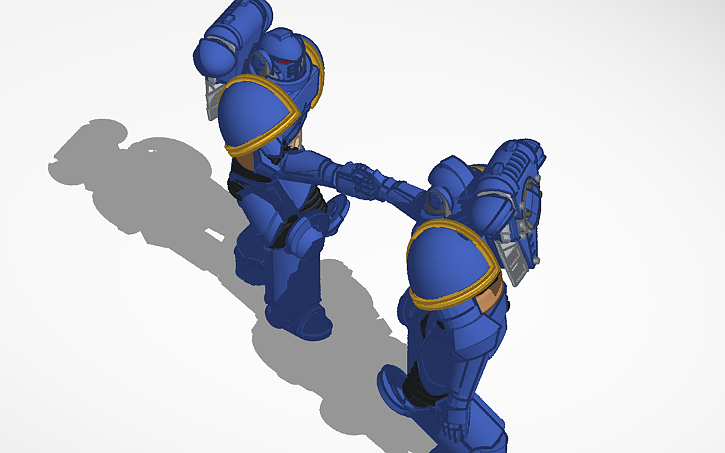 3D design mk10 tacticus primaris space marines 40k - Tinkercad