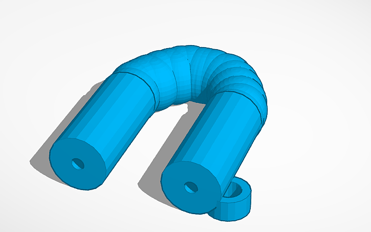 3D design curved cylinder 2 - Tinkercad