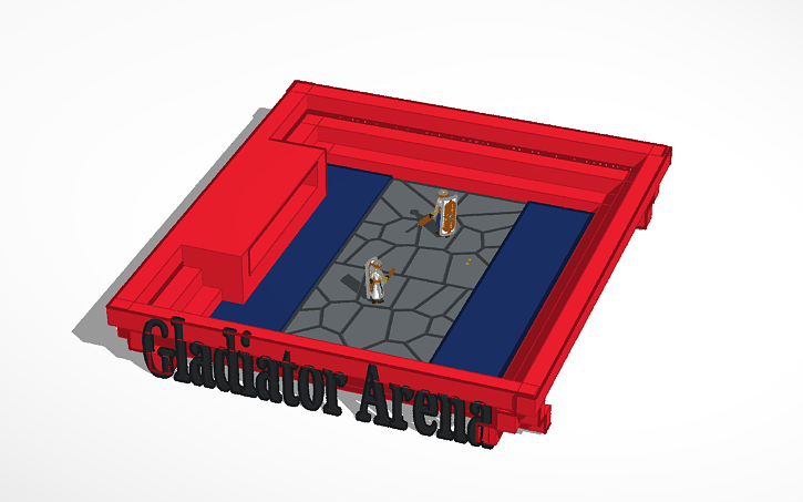 3D design Gladiator arena STL - Tinkercad