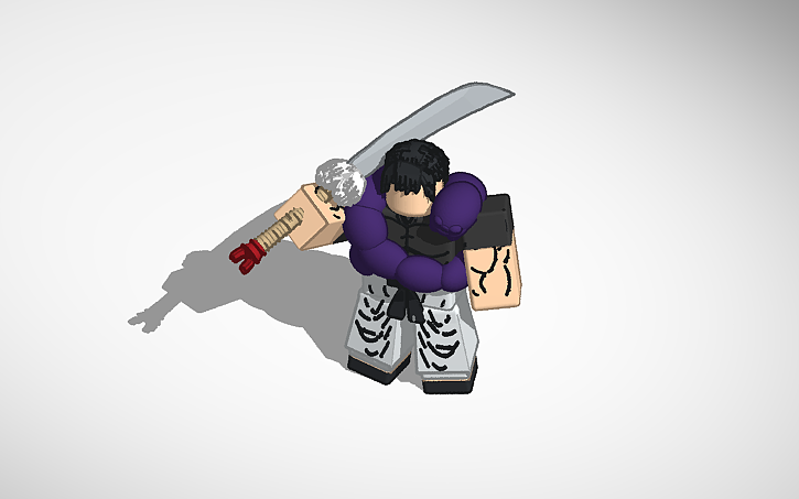 3D design Sorcerer Killer (Toji) - Split Soul Katana - Tinkercad