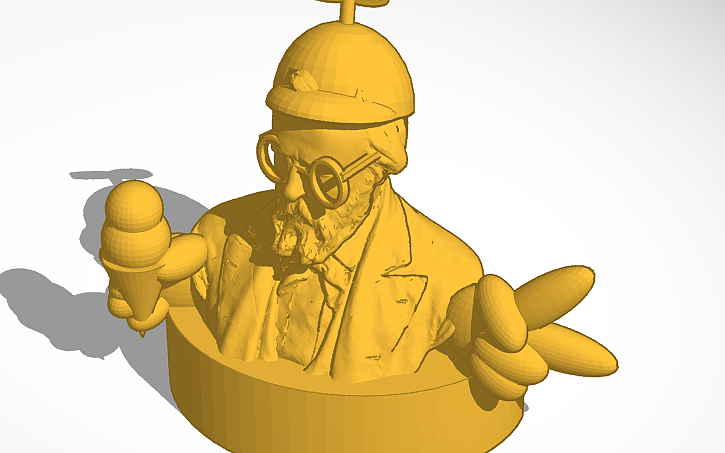 3D design gold - Tinkercad