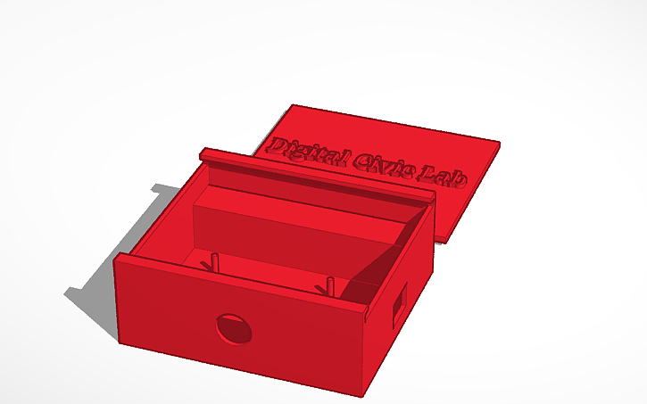 3D design Clicker Box - Tinkercad