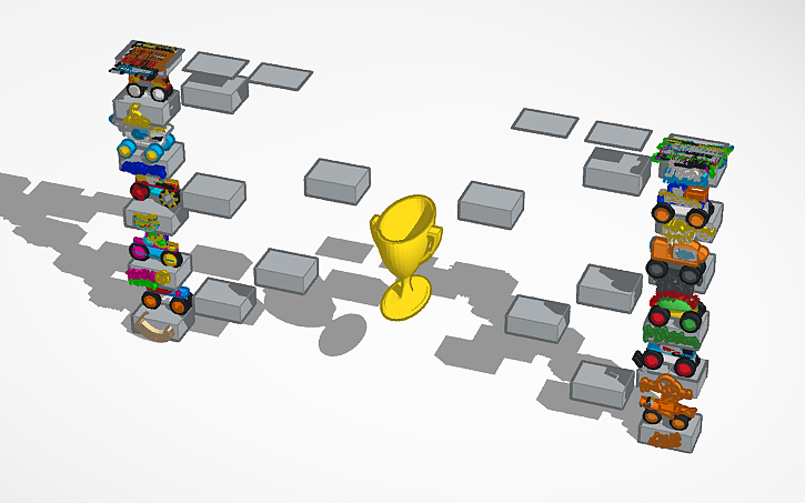 3D design Tournament template - Tinkercad