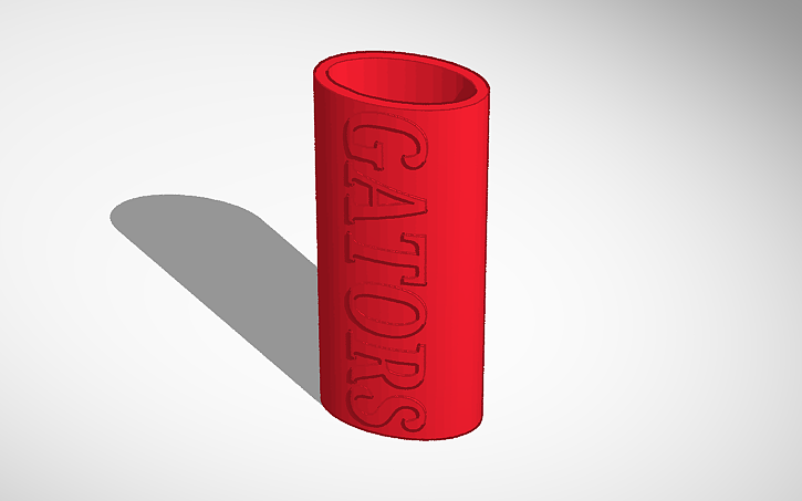 3D design Florida Gators Bic Lighter Cover - Tinkercad