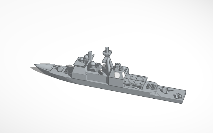 3D design Ticonderoga-class Guided Missile Cruiser - Tinkercad