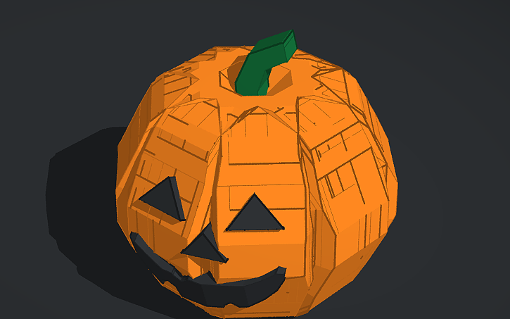 3D design Text Only Jack-O-Lantern - Tinkercad