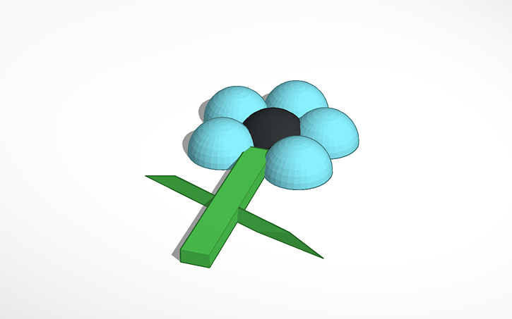 3D design flower - Tinkercad