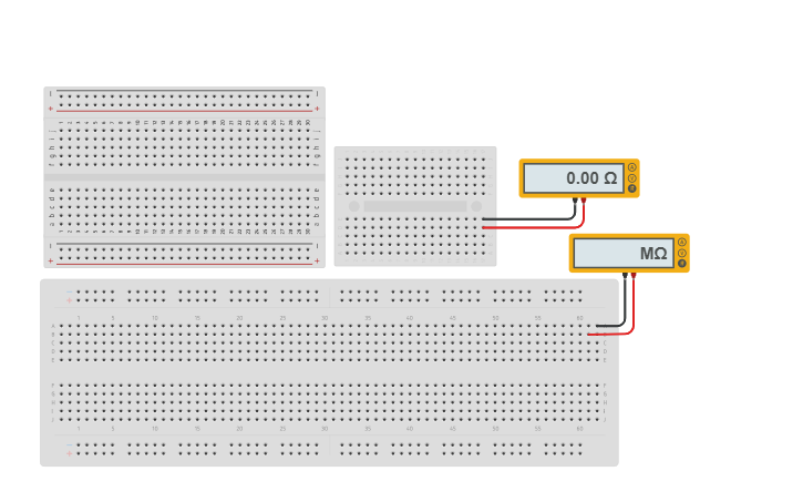 Circuit design Breadboard - Tinkercad