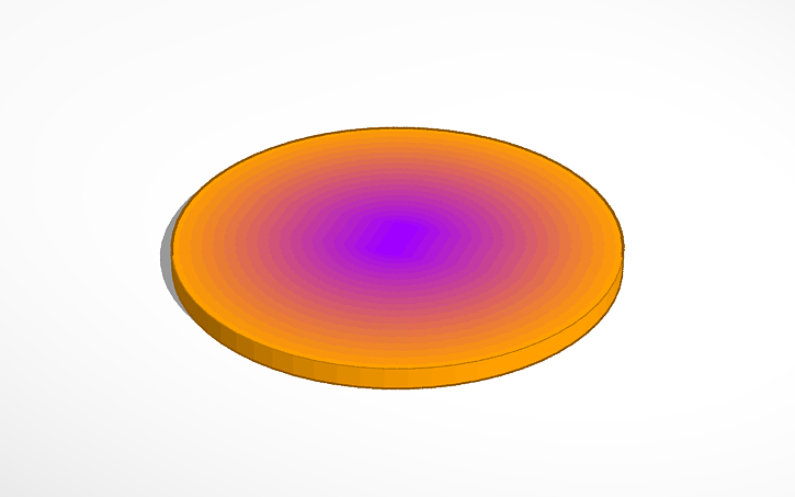 3D design Circle Gradient - Tinkercad