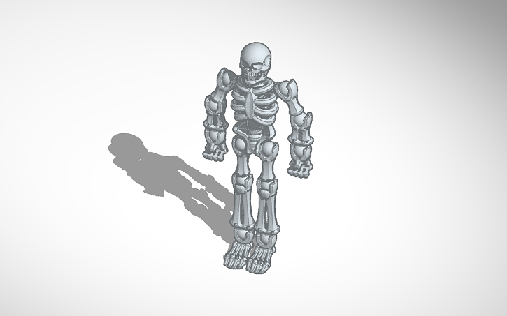 3D design Human Skeleton - Tinkercad
