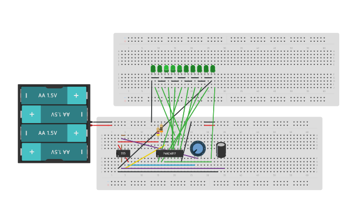 Circuit design Countdown Timer - Tinkercad