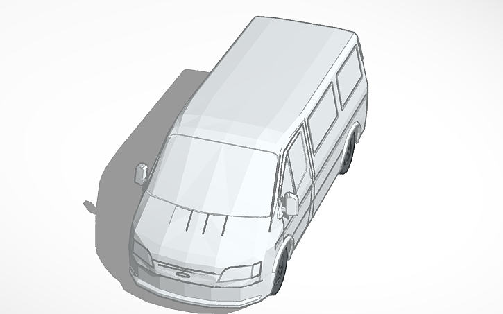 3D design 2002 Ford Transit - Tinkercad