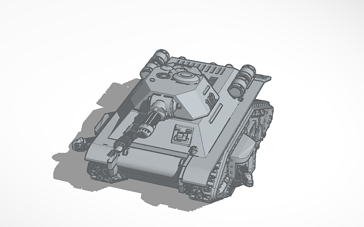 3D design Warhammer 40k custom Leman Russ MK2 - Tinkercad