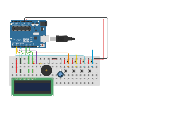 Circuit design Digital Programmable Timer - Tinkercad