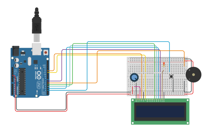 Circuit design embedded system tirgol 10.1 - Tinkercad