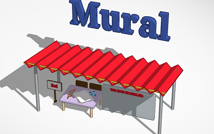 3D design mural booth - Tinkercad