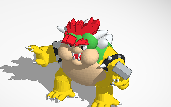 3D design Bowser - Tinkercad