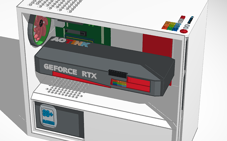 3D design Geforce RTX 3070 PC - Tinkercad