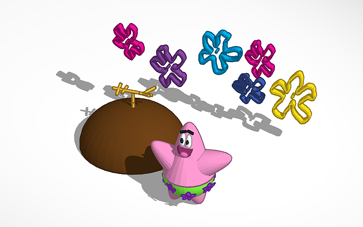 3D design Patrick Star - Tinkercad