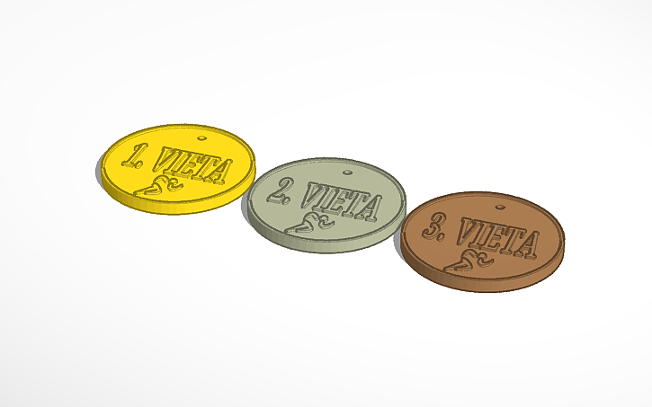 3D design medalas - Tinkercad