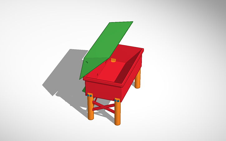 3D design Long Langstroth BeeHive - Tinkercad