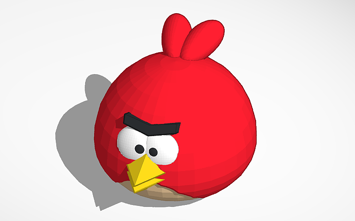 3D design Angry bird - Tinkercad