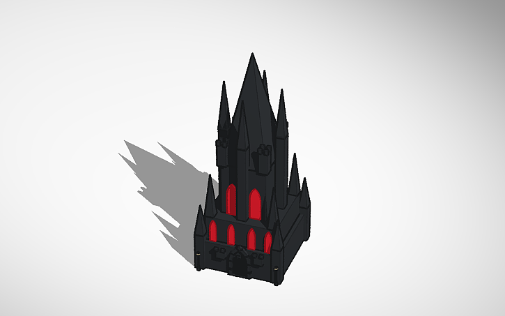 3D design creepy castle - Tinkercad