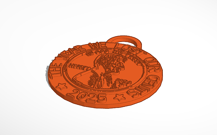 3D design 2025 Penny Ornament - Tinkercad