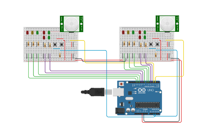 Circuit design Microcontroller assignment - Tinkercad