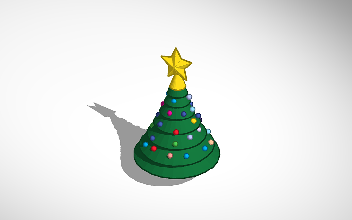 3D design Christmas Tree - Tinkercad
