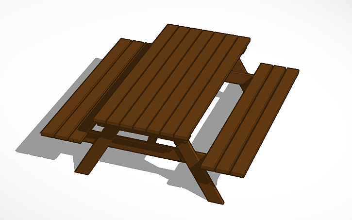 3D design Bench Set - Tinkercad
