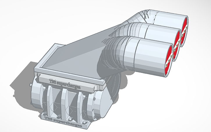 3D design blower and supercharger - Tinkercad